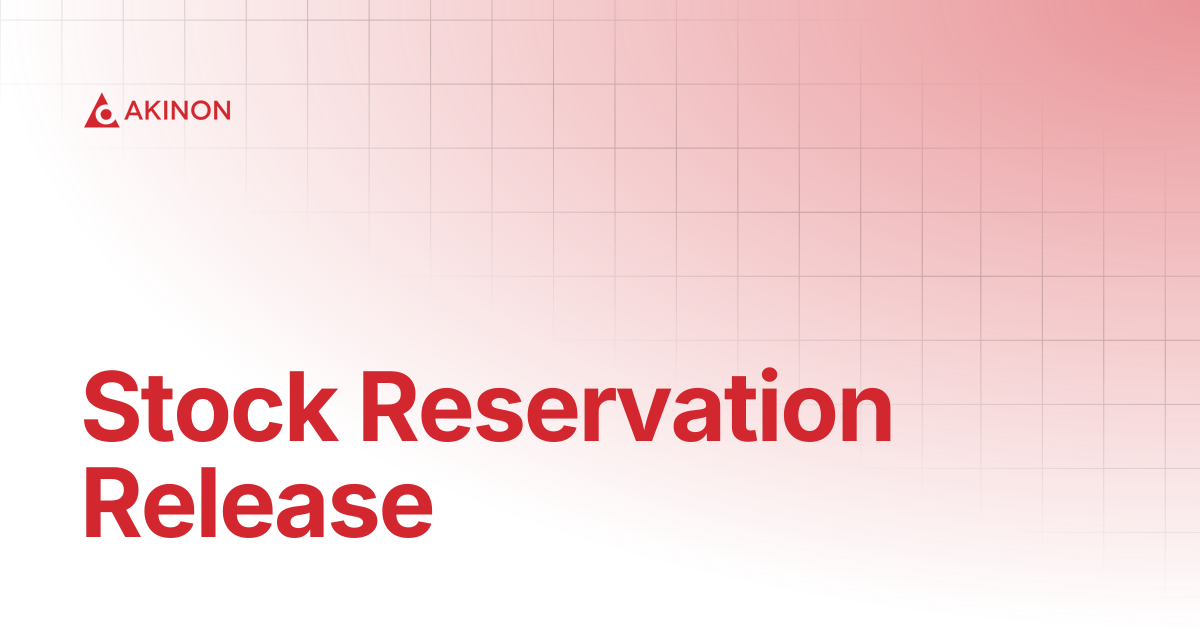 Stock Reservation Release | Home