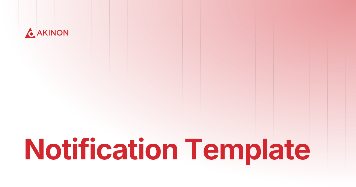 Notification Template | Home